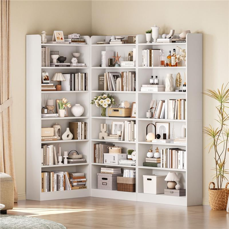 Yaheetech 6/7 Tier Open Shelf Bookshelf, Modern Simple Tall Bookcase w ...